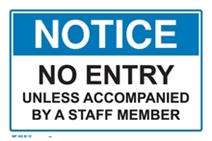 Notice signs for businesses