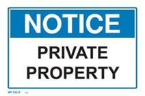 Notice signs for businesses