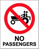 Tractor No Passengers