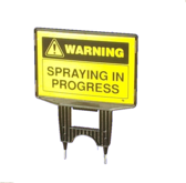 Spraying in Progress Sign - Segno Visual Safety Solutions