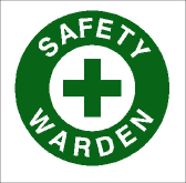 Helmet Label - SAFEY WARDEN - HLT 04