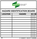 Hazard Identification Board - includes Company Logo - HB 102