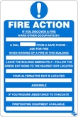 Fire Action Instructions - Alarmed Building - SW 444