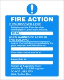 Fire Action Instructions Sign - Segno Safety