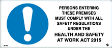 Mandatory - All Persons Must Comply with HSW Act - Segno Visual Safety ...