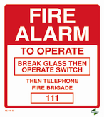 Fire Alarm - Dial 111 - FE 146
