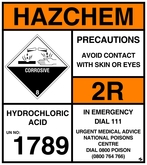 Hazchem Bulk Storage Signs - Segno